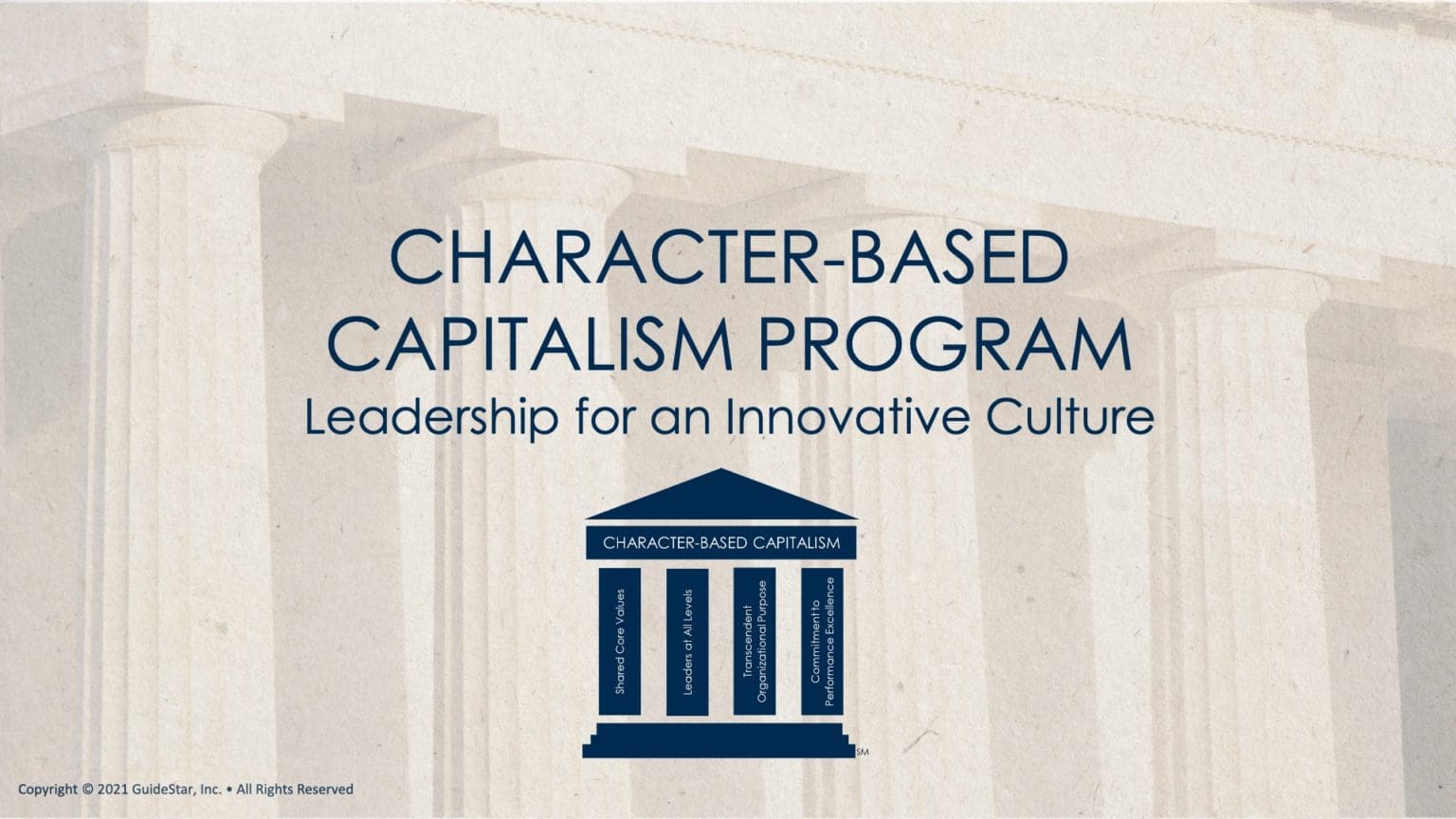 Business Drivers: The Argument for Character-based Capitalism